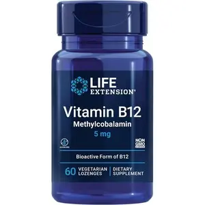 LIFE EXTENSION Methylcobalamin 5mg 60 Lozenges - One-color
