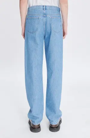 A.p.c. Fairfax Relaxed Straight Leg Jeans - Ial Washed Indigo