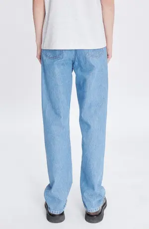 A.p.c. Fairfax Relaxed Straight Leg Jeans - Ial Washed Indigo