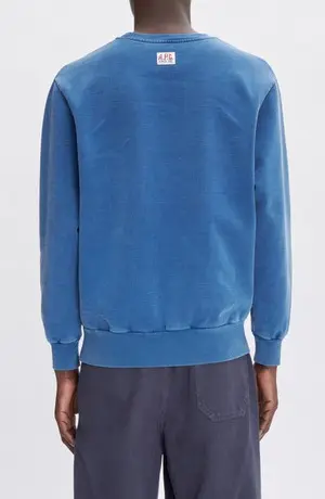 A.p.c. Sweat Label Garment Dye Sweatshirt