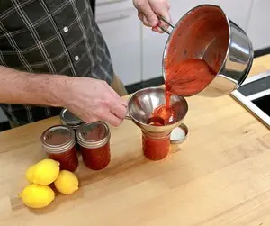 KUCHENPROFI Wide Mouth Canning Funnel, Stainless Steel