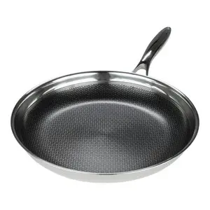 FRIELING Black Cube 11 Inch Stainless/nonstick Hybrid Fry Pan - Silver