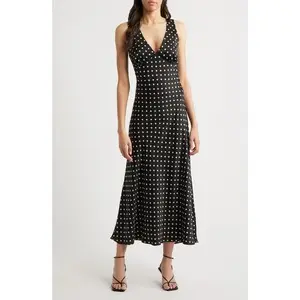 Lulus Julia Polka Dot Slipdress