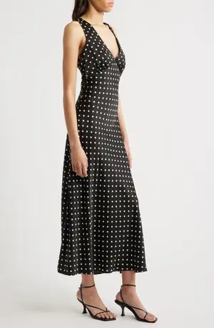 Lulus Julia Polka Dot Slipdress