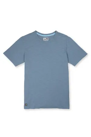 BAJA LLAMA Slub Pima Tee Blue