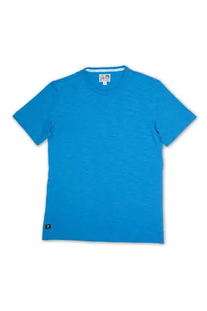 BAJA LLAMA Slub Pima Tee - Bright Blue