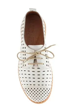 SPRING STEP SHOES Deysi Perforated Derby - White