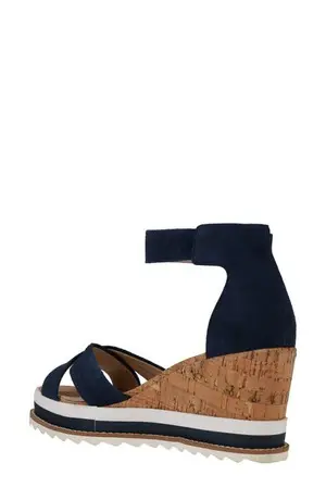 Pelle Moda Westyn Platform Wedge Sandal - Midnight