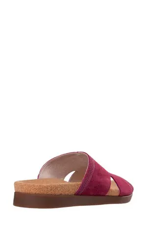 REVITALIGN Palmetto Slide Sandal - Red Plum