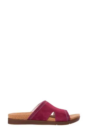 REVITALIGN Palmetto Slide Sandal - Red Plum