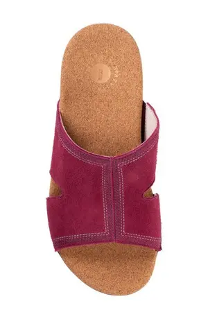 REVITALIGN Palmetto Slide Sandal - Red Plum