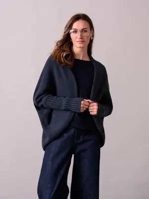CELTIC & CO. Supersoft Cocoon Cardigan - Slate