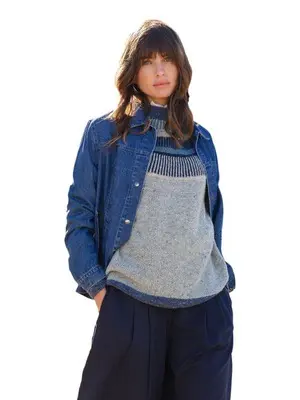 CELTIC & CO. Donegal Wool Sweater - Sage