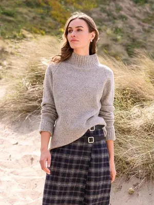CELTIC & CO. Supersoft Funnel Neck Sweater
