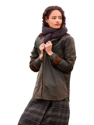 CELTIC & CO. Wax Cotton Overshirt Jacket