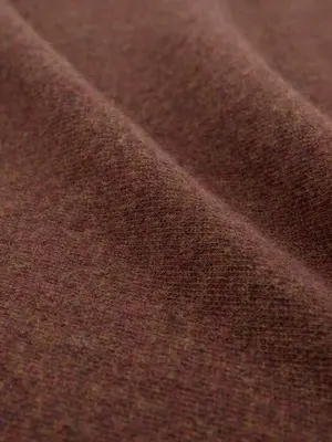 CELTIC & CO. Geelong Wool Slouch V-neck Sweater - Ember