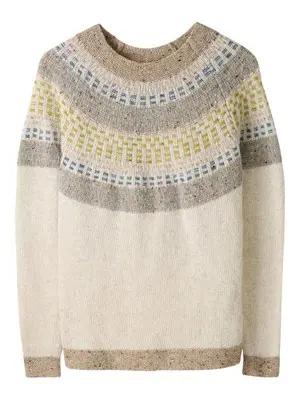 CELTIC & CO. Float Stitch Yoke Donegal Sweater