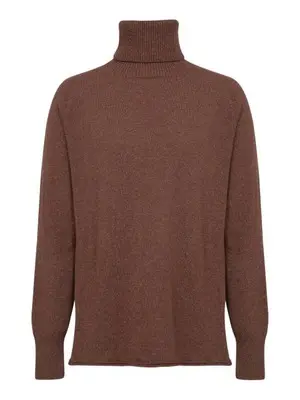 CELTIC & CO. Geelong Wool Slouch Turtleneck Sweater - Ember