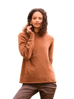CELTIC & CO. Geelong Slouch Crew Sweater - Rust