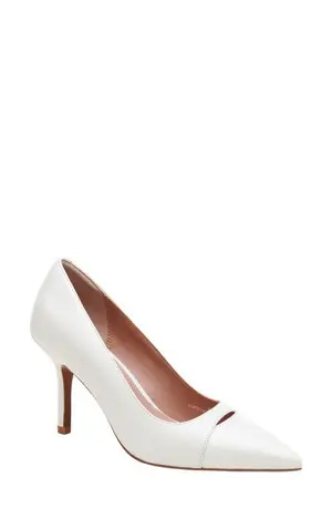 Linea Paolo Prue Leather Pumps - Ivory