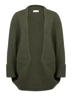 CELTIC & CO. Supersoft Cocoon Cardigan - Olive