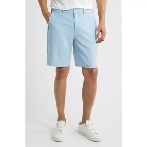 Mizzen+main Helmsman Flat Front Performance Golf Shorts - Light Blue