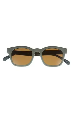Eyebobs Humble Narrator 49mm Polarized Sunglasses - Matte Sage Green/brown