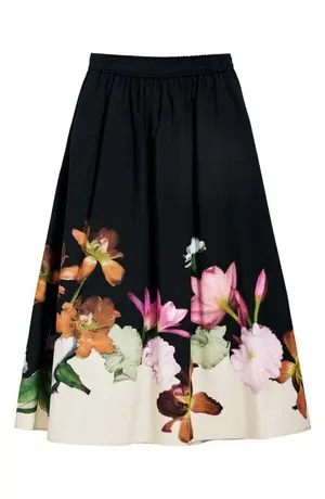 Desigual Floral Print Maxi Skirt