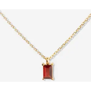 LITTLE SKY STONE Gold-filled Pendant Necklace - Garnet / January