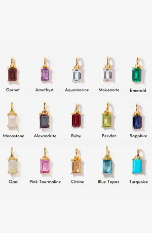 LITTLE SKY STONE Gold-filled Pendant Necklace - Peridot / August