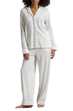 Polo Ralph Lauren Madison Cotton & Modal Pajamas - White Cloud