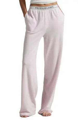 Polo Ralph Lauren Logo Waistband Cotton & Modal Pajama Pants - Pink Lady