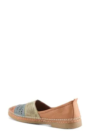 SPRING STEP SHOES Highwest Flat - Camel Multi