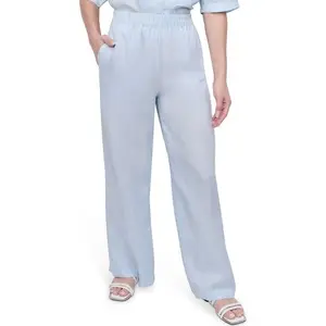 Dkny Wide Leg Linen Pants - Skyway Blu
