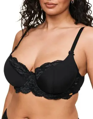 ADORE ME Vicky Unlined Full Coverage Bra - Black
