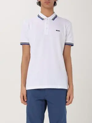BOSS Polo Shirt Men Natural