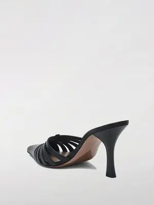 Paris Texas Pointed Toe Stiletto Mules - Black