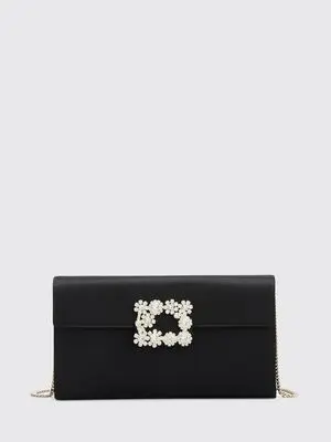 ROGER VIVIER Embellished Clutch - Black