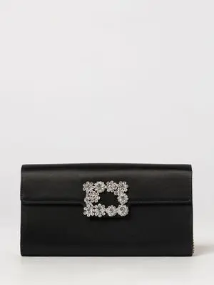 ROGER VIVIER Roger Vivier Embellished Clutch Black