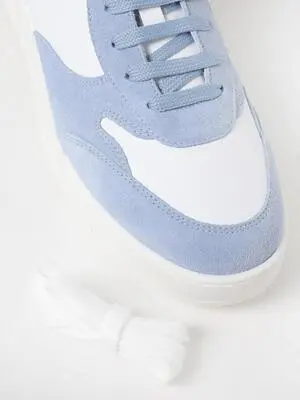 Moschino Lace-up Sneakers - Gnawed Blue