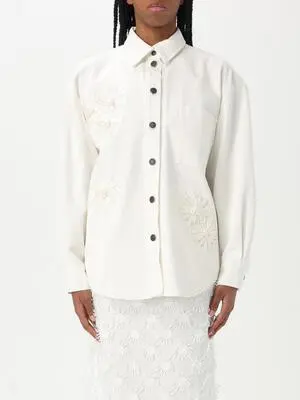 MSGM Embroidered Shirt - White