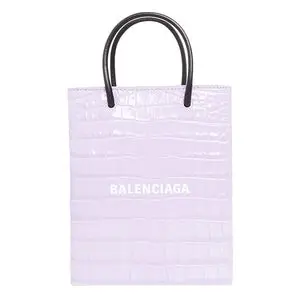 Balenciaga Shopping Phone Shoulder Bag 'lilac/white - Purple