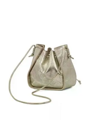 FORTE_FORTE Leather Bucket Bag - Gold