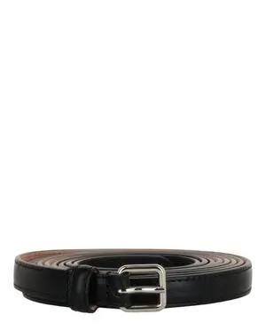 Alexander McQueen Skinny Double Belt - Black