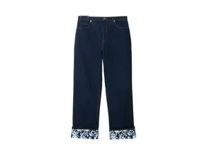 Burberry Roseprint Straightleg Jeans