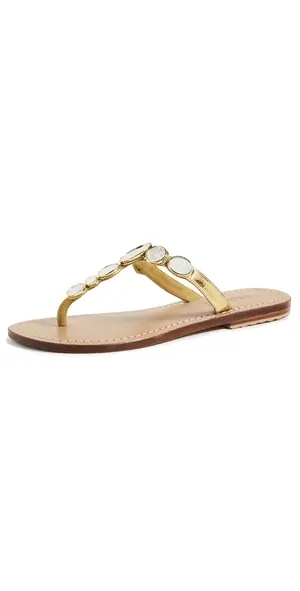 Mystique Embellished T-strap Sandals