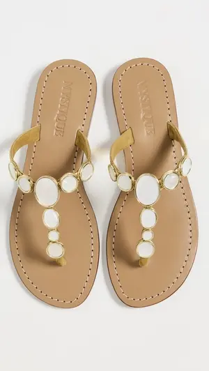 Mystique Embellished T-strap Sandals