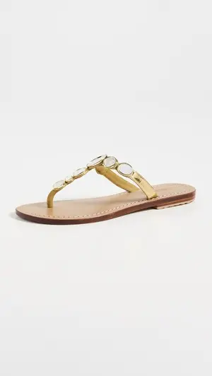 Mystique Embellished T-strap Sandals