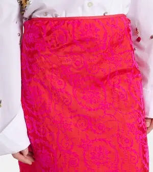 Dries Van Noten Printed Pencil Skirt