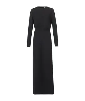 TOTEME Draped Maxi Dress - Black